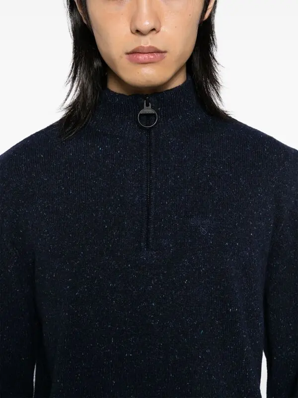 Barbour Tisbury Half-zip Jumper - Blue