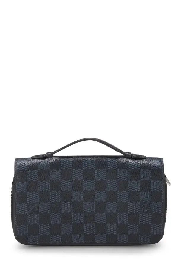 LOUIS VUITTON Damier Cobalt Zippy Xl - Blue