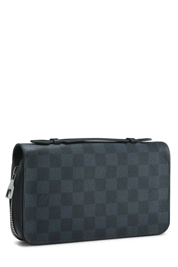 LOUIS VUITTON Damier Cobalt Zippy Xl - Blue