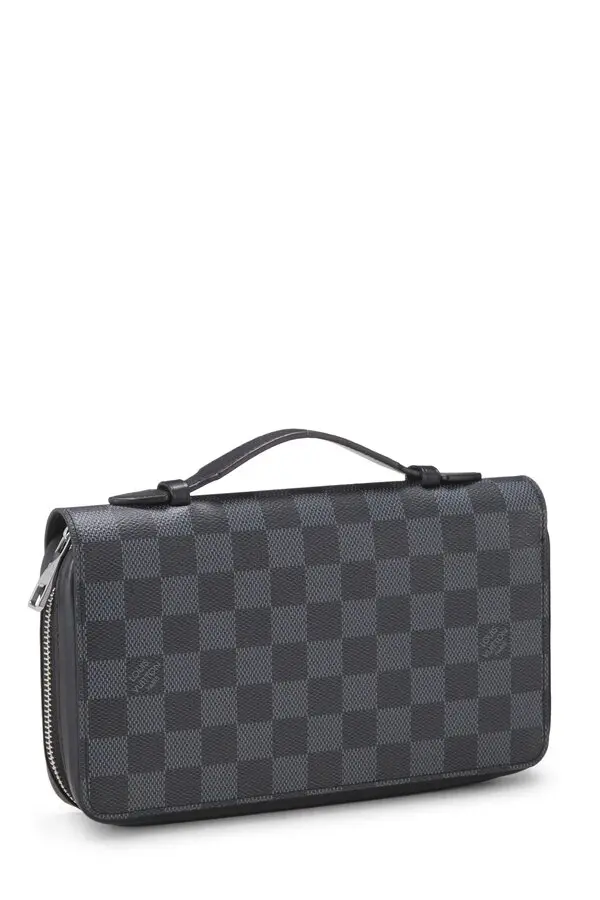 LOUIS VUITTON Damier Cobalt Zippy Xl - Blue