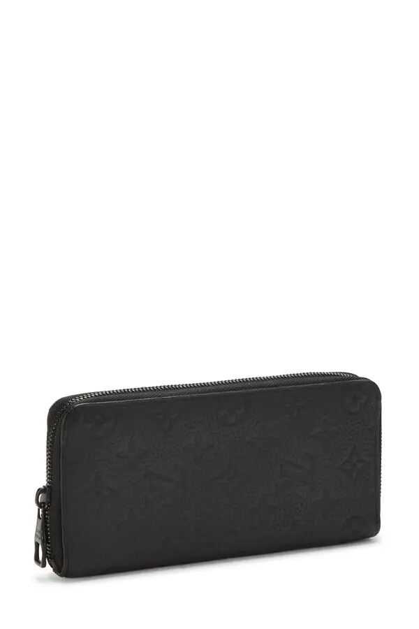 LOUIS VUITTON Monogram Taurillon Zippy Vertical Wallet