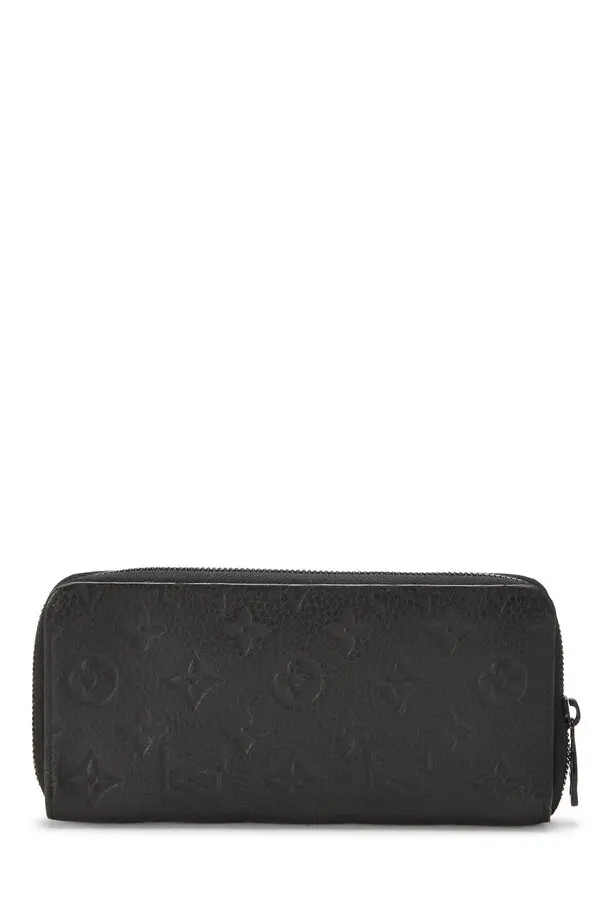 LOUIS VUITTON Monogram Taurillon Zippy Vertical Wallet