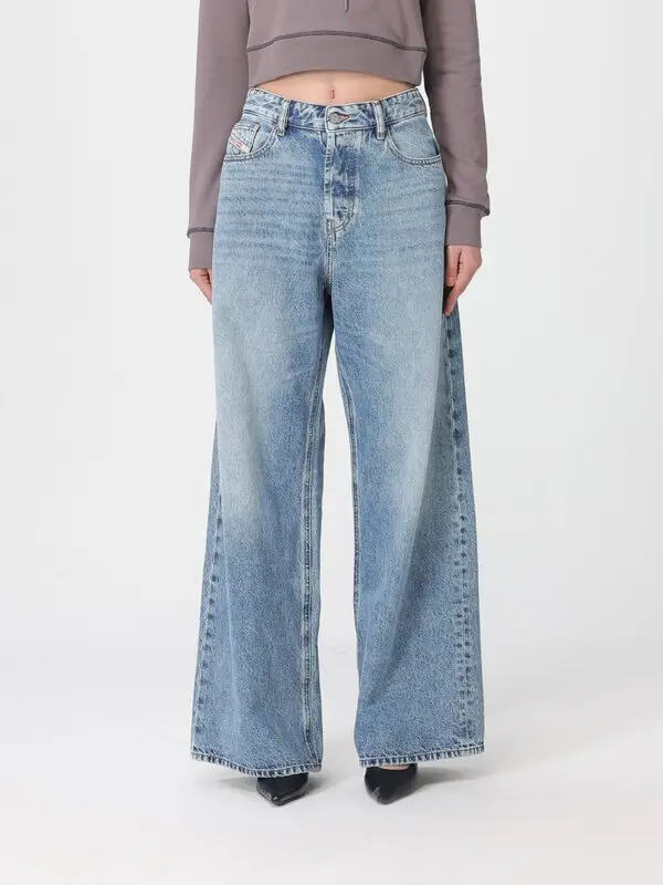 DIESEL® Wide Leg Jeans - Stone Washed