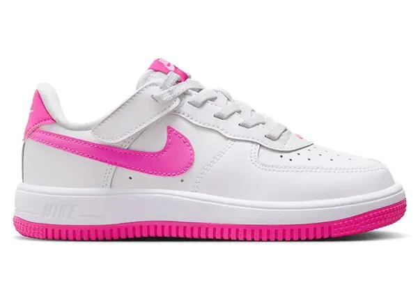 Nike Force 1 Low Easyonin Sneakers - White/laser Fuchsia