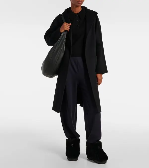 Bogner Shearling-trimmed Leather Ankle Boots - Black