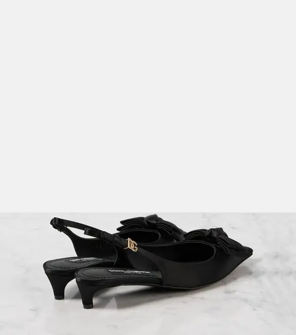 Dolce & Gabbana Bow-detail Slingback Pumps