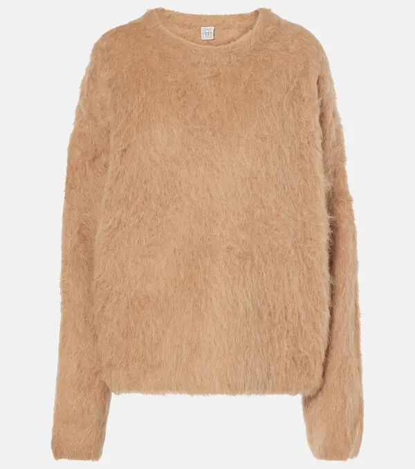 TOTEME Alpaca-blend Pullover Sweater - Beige