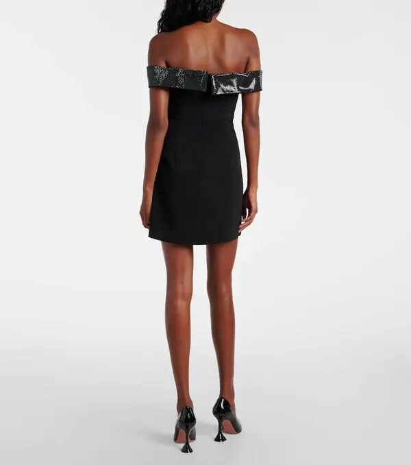 self portrait women's off shoulder bow dress Self Portrait Off Shoulder Bow Dress