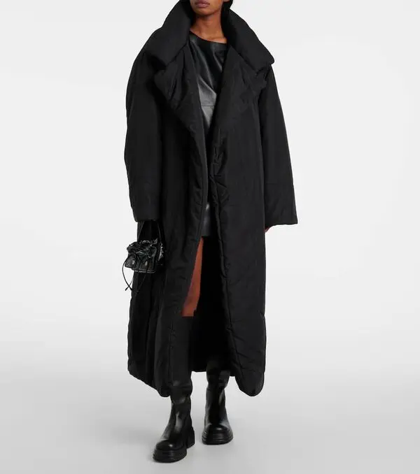 Norma Kamali Sleeping Bag Habotai Wrap Coat