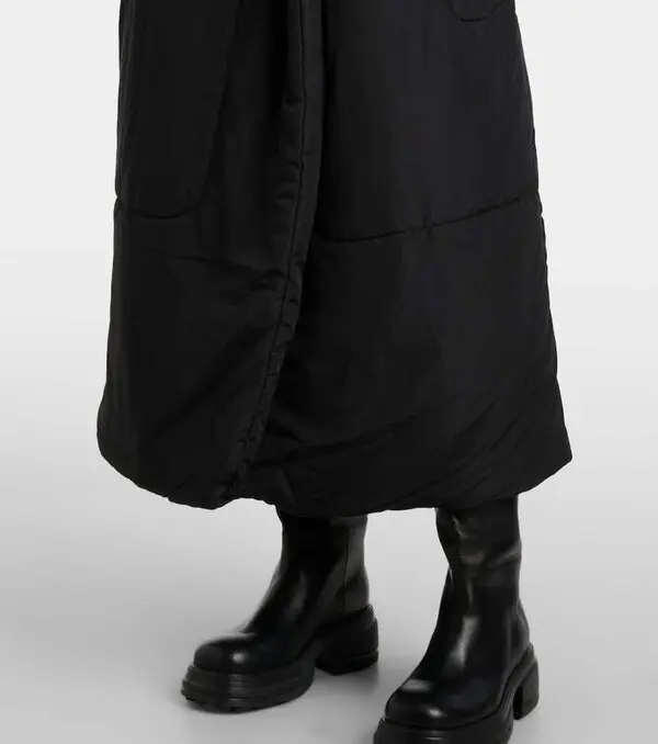 Norma Kamali Sleeping Bag Habotai Wrap Coat