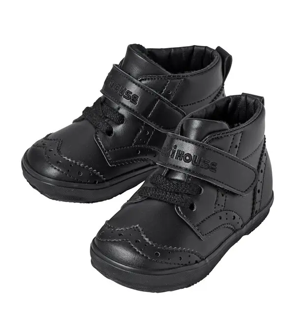 MIKI HOUSE Lace-up Boots - Black