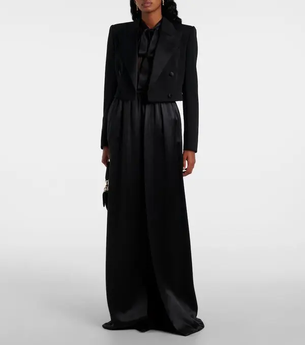 Dolce & Gabbana Silk Satin Maxi Skirt
