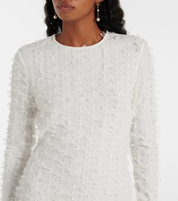ROTATE BY BIRGER CHRISTENSEN Bridal Bow-detail Mini Dress