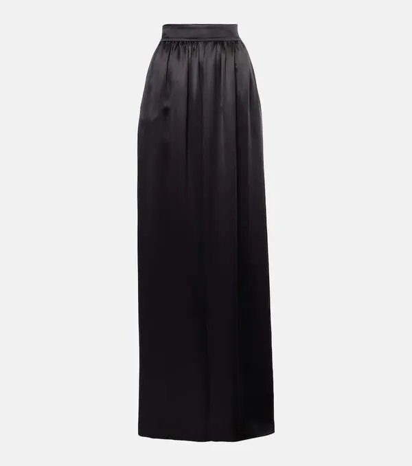 Dolce & Gabbana Silk Satin Maxi Skirt