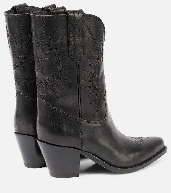 GOLDEN GOOSE Wish Star Leather Cowboy Boots