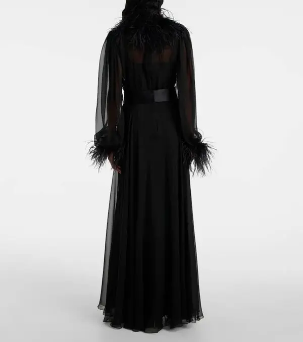 Dolce & Gabbana Feather-trimmed Gown