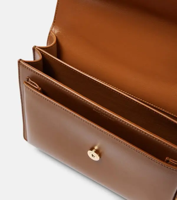 Saint Laurent Sunset Medium Leather Shoulder Bag - Brown