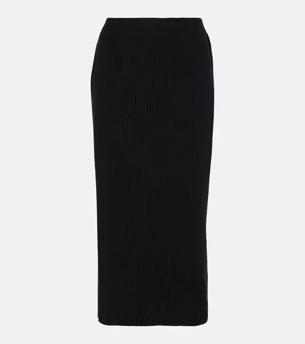 Brunello Cucinelli Midi Skirt In Wool, Cashmere, And Silk