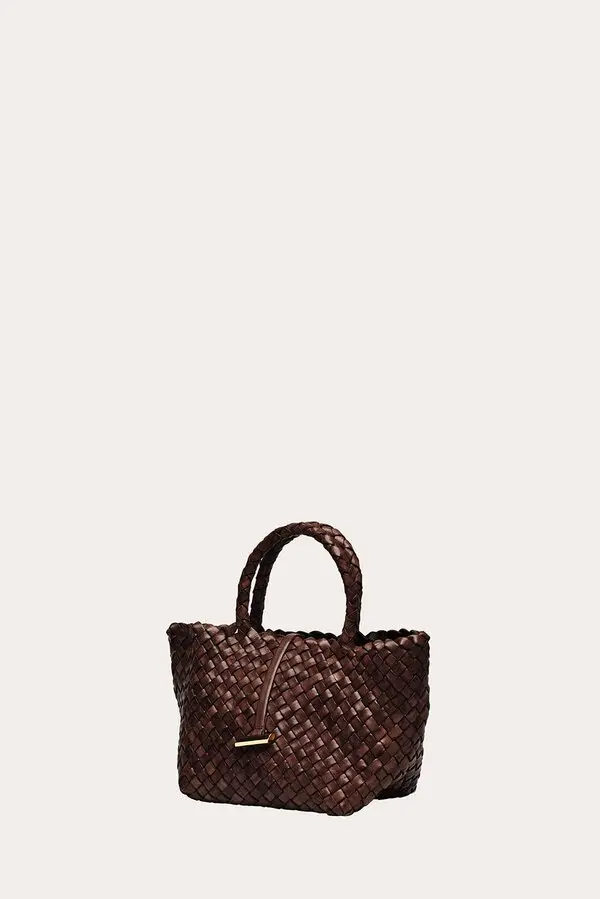 LIFFNER Leather Mini Basket Bag