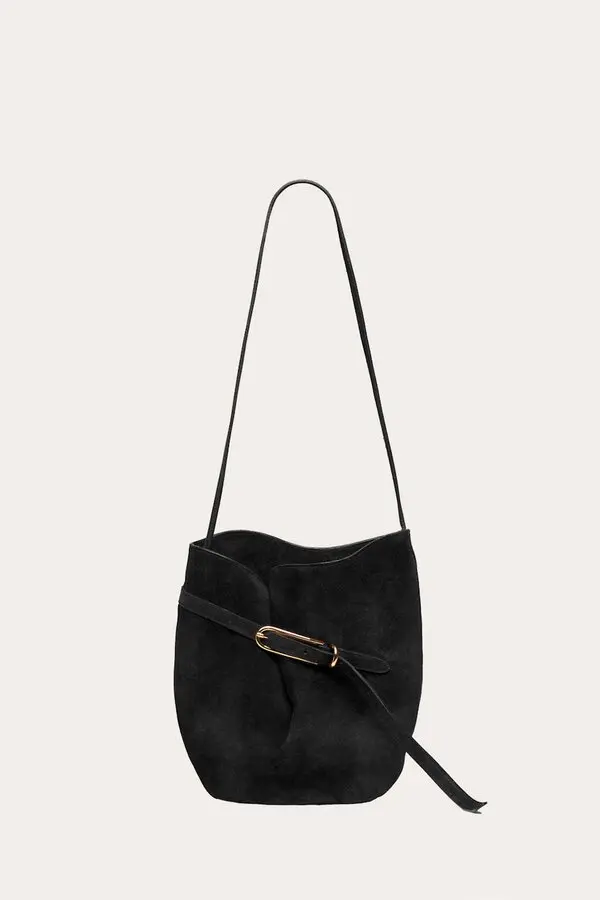 LIFFNER Belted Bucket Bag - Black