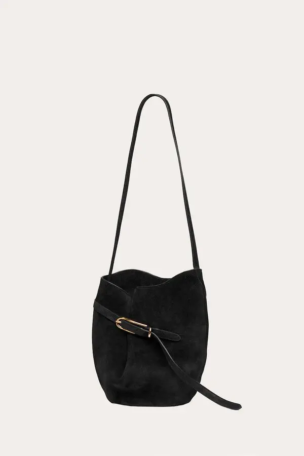 LIFFNER Belted Bucket Bag - Black