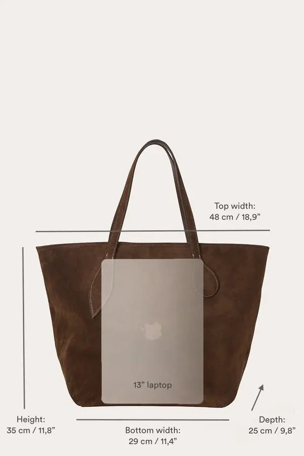LIFFNER Suede Tote - Brown