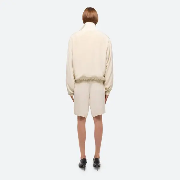 Helmut Lang Layered Silk Bomber - Oat