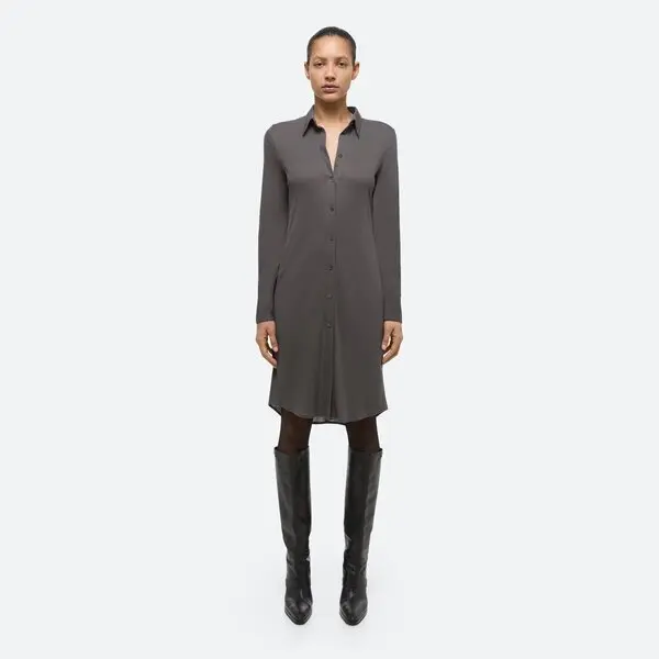 Helmut Lang Ribbed Shirt Dress