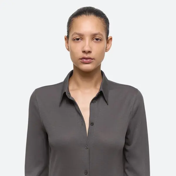 Helmut Lang Ribbed Shirt Dress