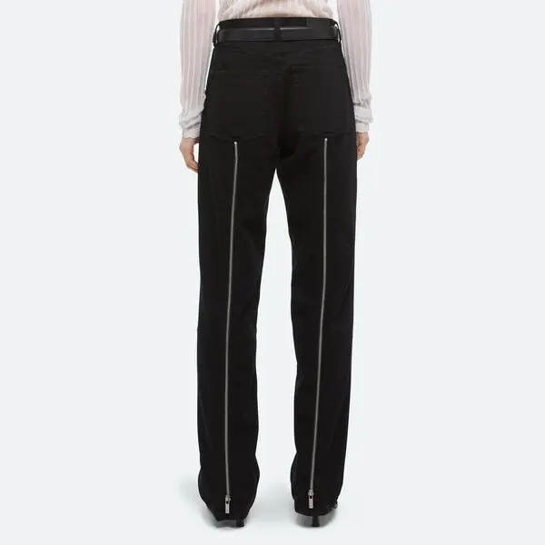 Helmut Lang Zip Carpenter Jeans - Rinsed Black