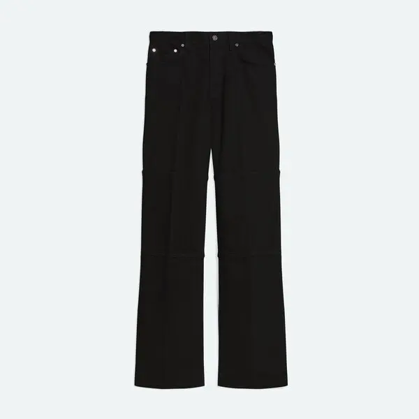Helmut Lang Zip Carpenter Jeans - Rinsed Black