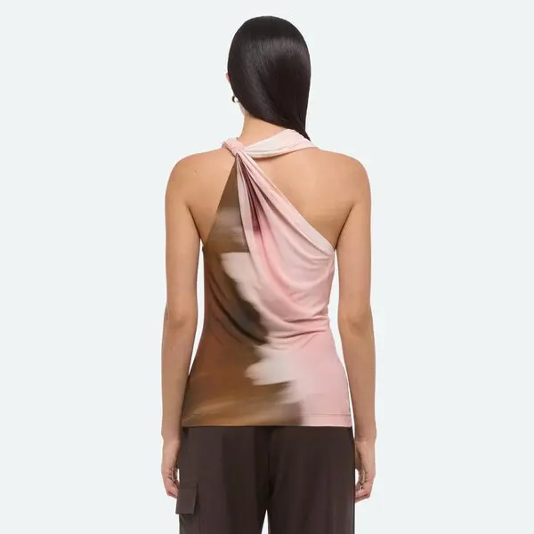 Helmut Lang Sleeveless Wind Top - Pink Multi