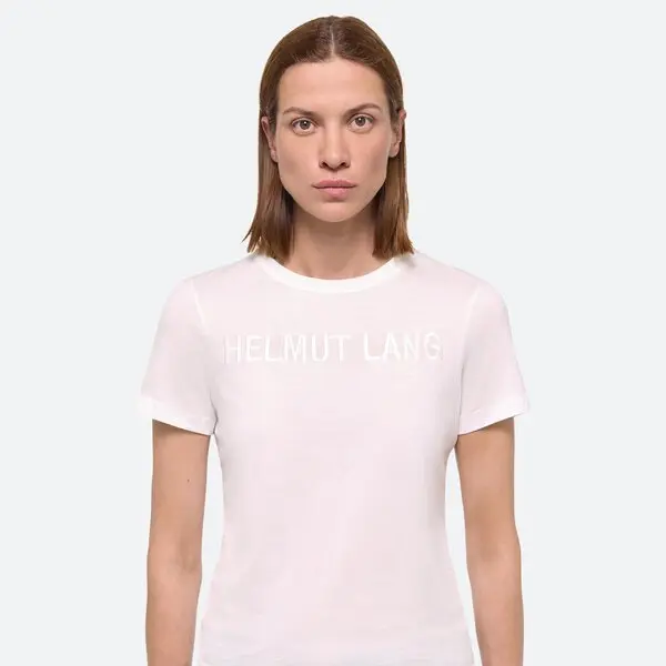 Helmut Lang Slim Logo Tee - White