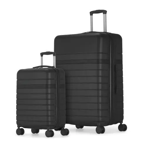 BUGATTI Lisbon 2-piece Hardside Luggage Set - Black