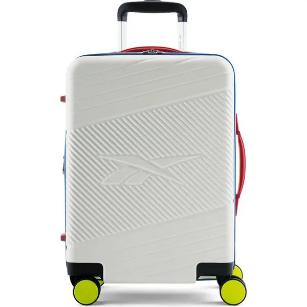 REEBOK 20in Expandable Carry-on Luggage - White