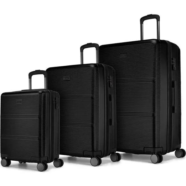 BUGATTI Brussels Hardside 3-piece Luggage Set - Black