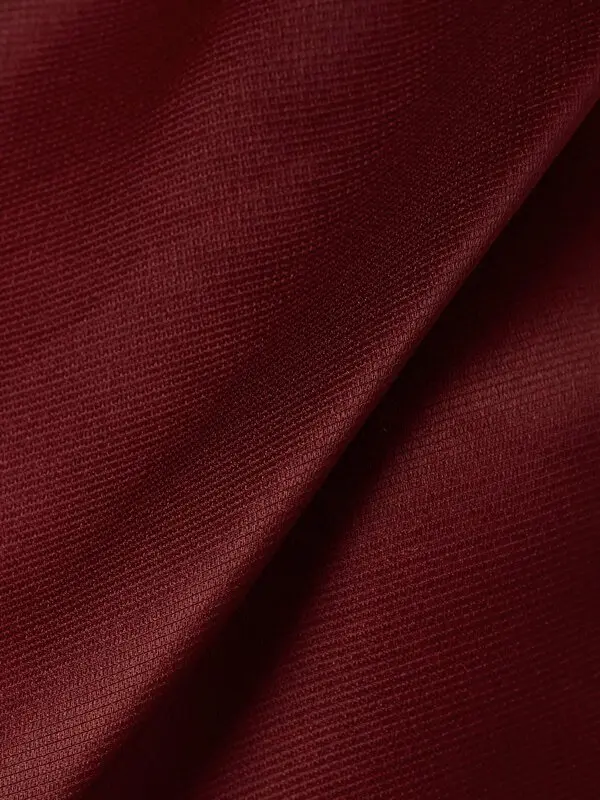 Khaite Luola Draped Silk-gazar Blouse
