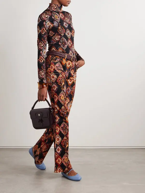 Cara Cara Suzie Printed Turtleneck Top