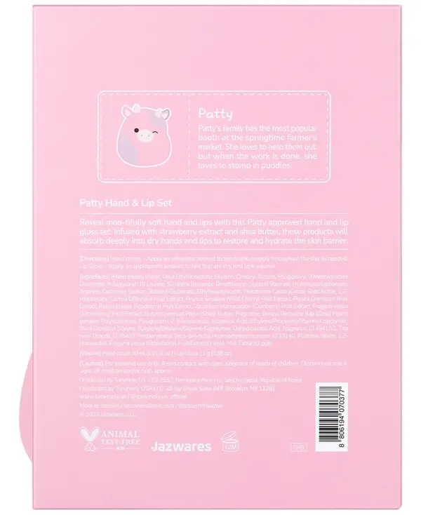 TONYMOLY Squishmallow 2-pc. Patty Hand & Lip Set