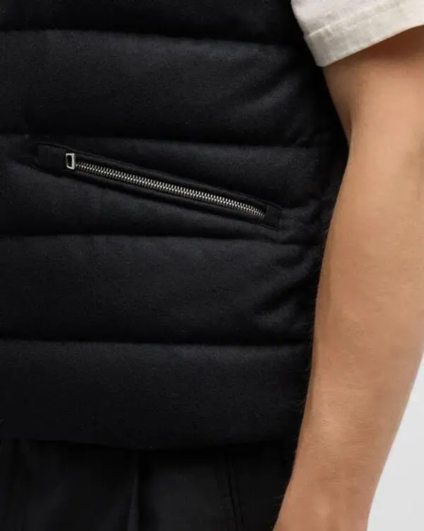 Moncler Gallienne Cashmere-blend Down Vest