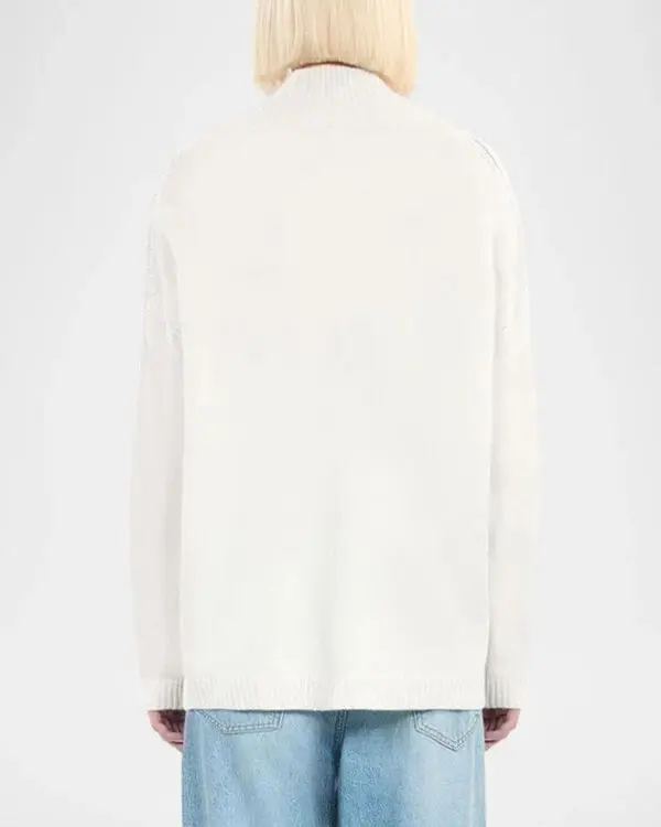 The Kooples Mock-neck Cashmere-blend Sweater