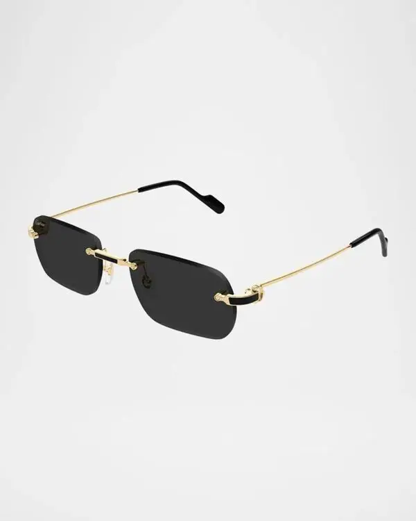 Cartier Oval Sunglasses - Smooth Gold Finish