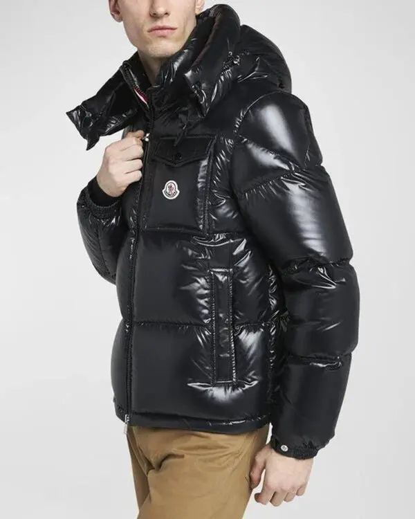 Moncler Montbeliard Short Down Jacket - Black Gloss