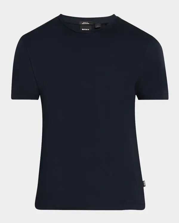 BOSS Tessler Jersey Crewneck T-shirt - Dark Blue