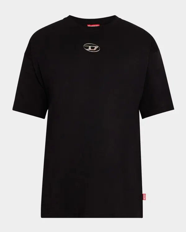 Diesel Oval D Logo T-Shirt - Deep/Black | Editorialist