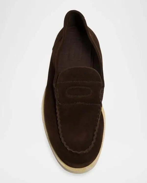 John Lobb Pace Leather Penny Loafers - Dkbrwn