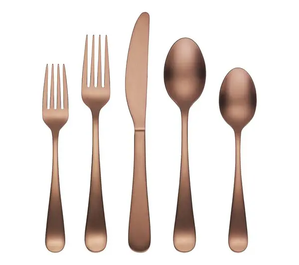 CAMBRIDGE Rhiannon Copper Satin 20-piece Flatwa Re Set - One-color