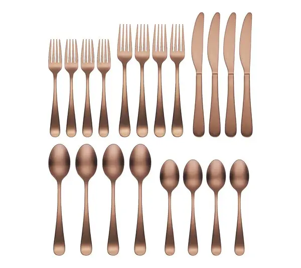 CAMBRIDGE Rhiannon Copper Satin 20-piece Flatwa Re Set