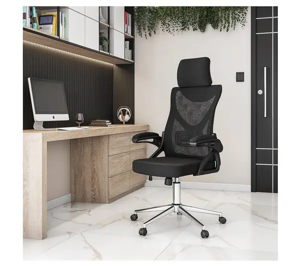 TECHNI MOBILI Essential Ergonomic Office Chair Ith Headrest - One-color