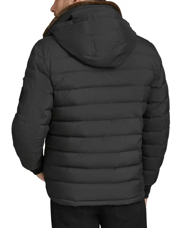 Andrew Marc Loxton Faux Fur Collar Quilted Down Jacket